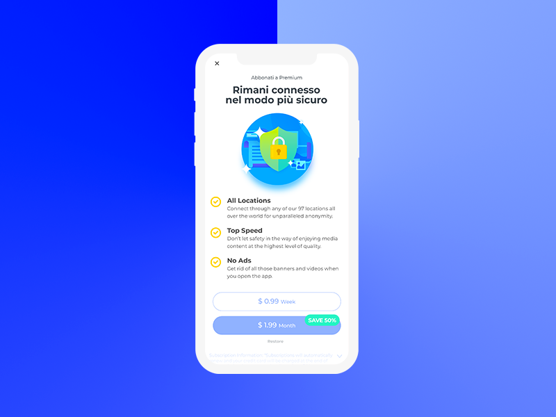 Paywall 2 • by Vincenzo Marco Palmieri on Dribbble