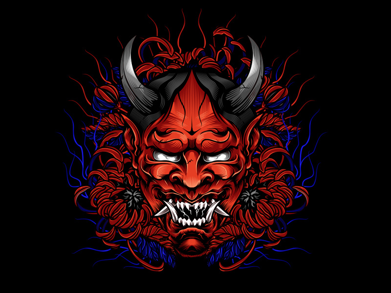 Oni Mask by Martgraphic Studio™ on Dribbble