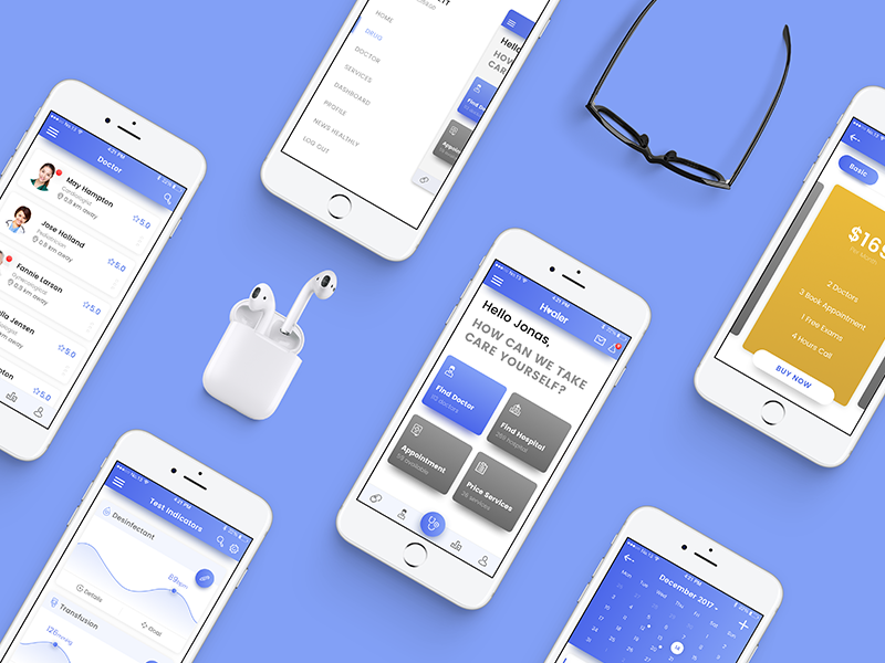 Healer App Ui Kit by Tiep Nguyen on Dribbble