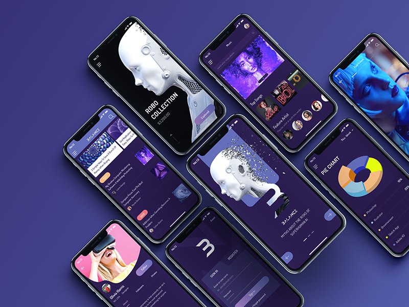 Demo Screen Balance UI KIT by Tiep Nguyen on Dribbble