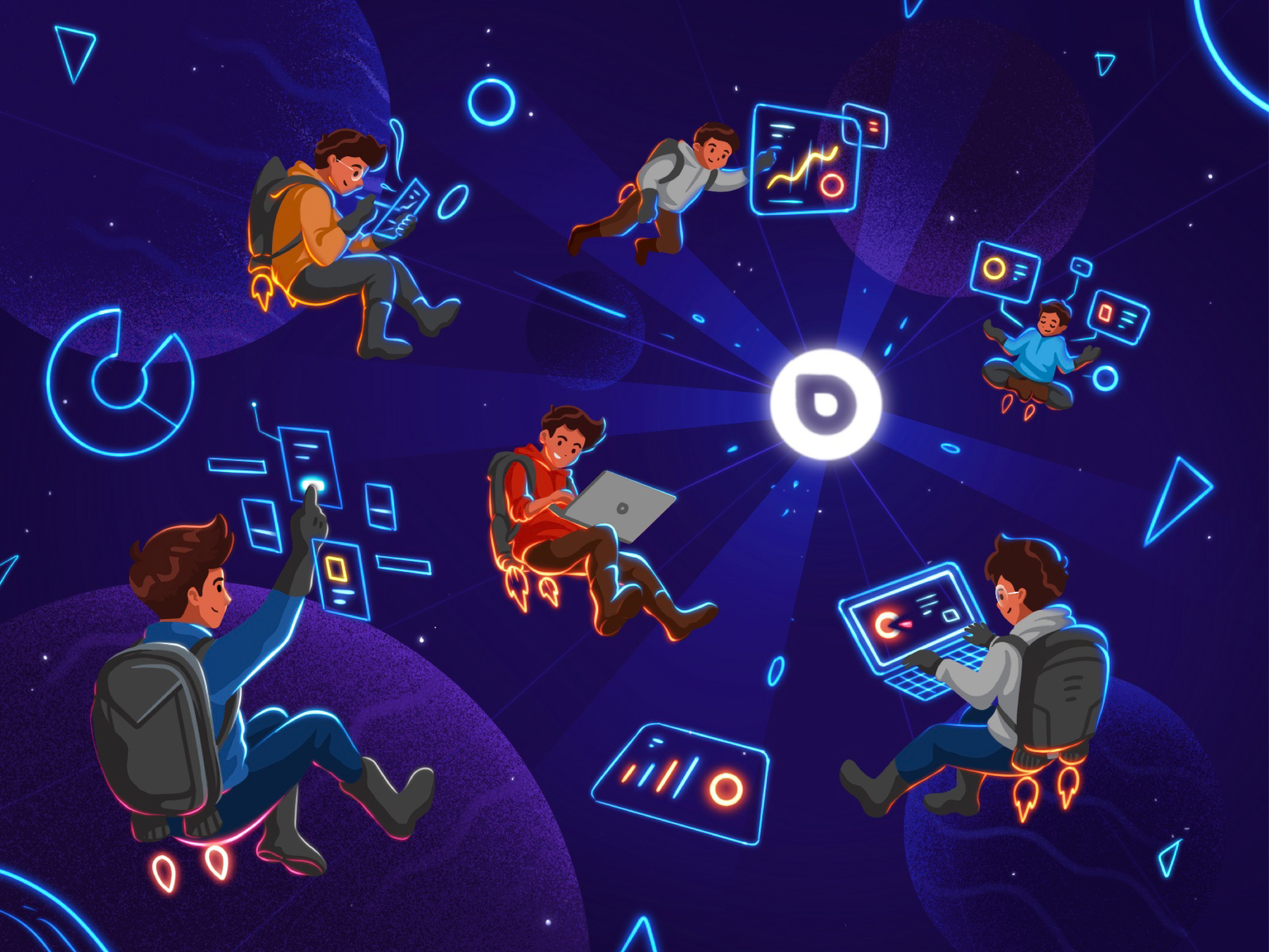 Cover Team - Illustration by Dipa Inhouse on Dribbble