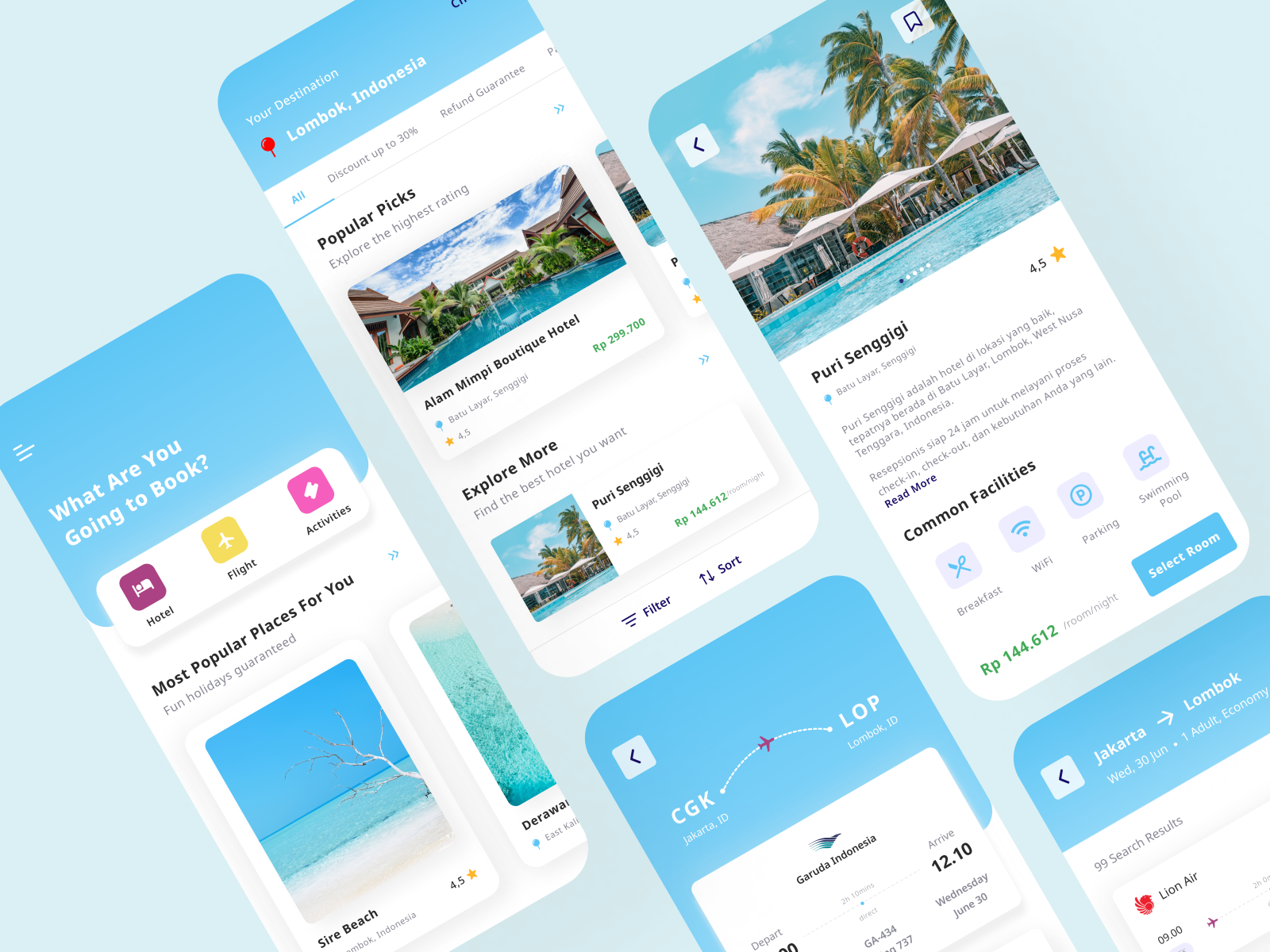 Travel Booking App by Anisa Dwi Oktariani on Dribbble
