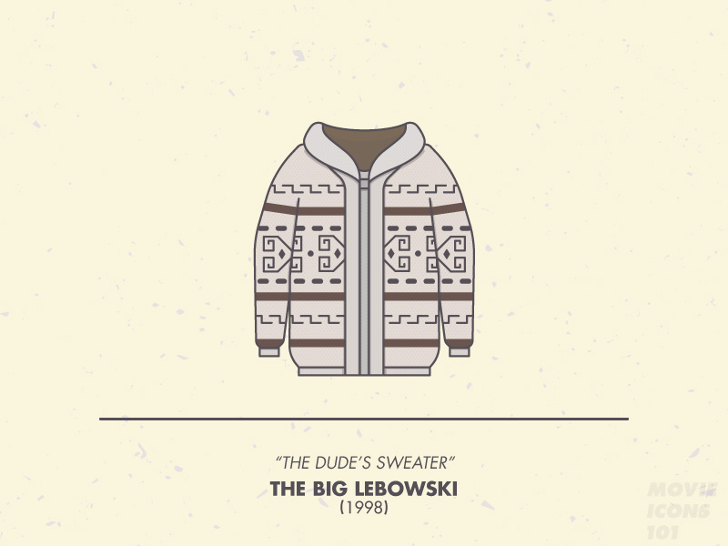 Movie Icons 101 - No. 11 The Big Lebowski by Mille Joules on Dribbble