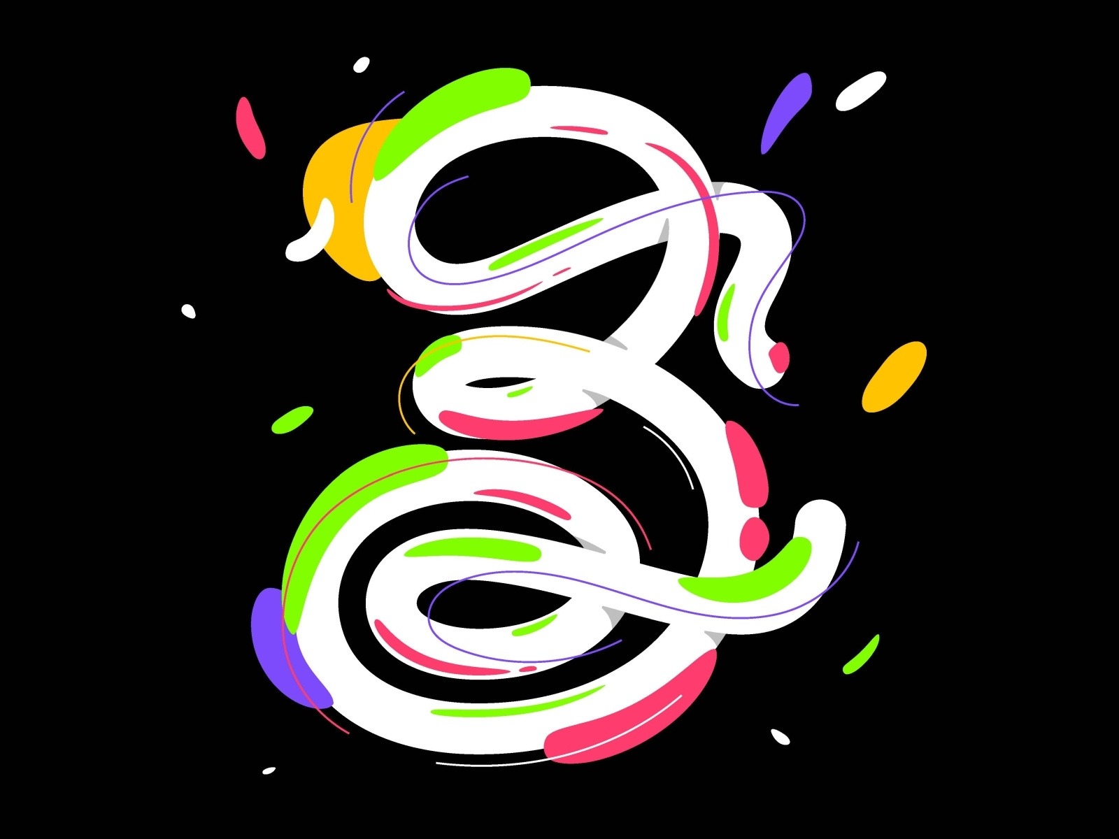 Number 3 36 Days Of Type By Jos Fonseca On Dribbble