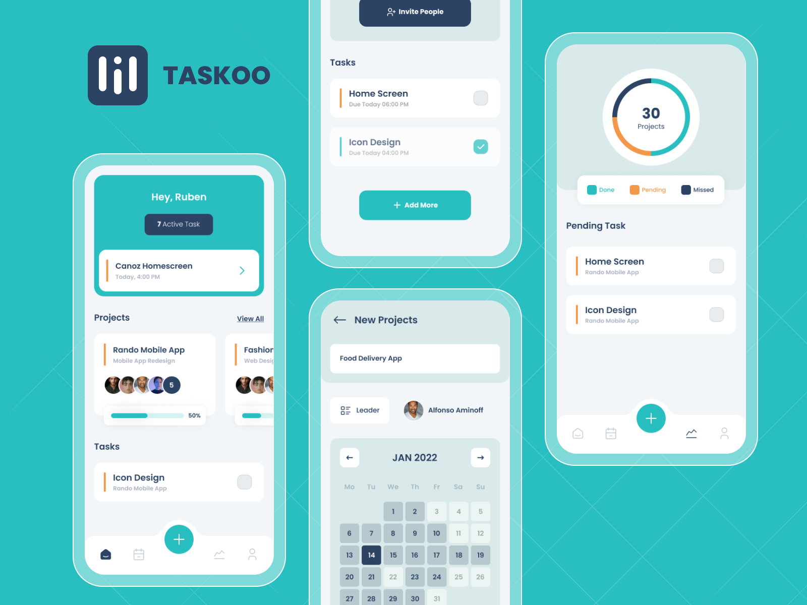TasKoo - Task Management app by DHARMIK JAGODANA on Dribbble