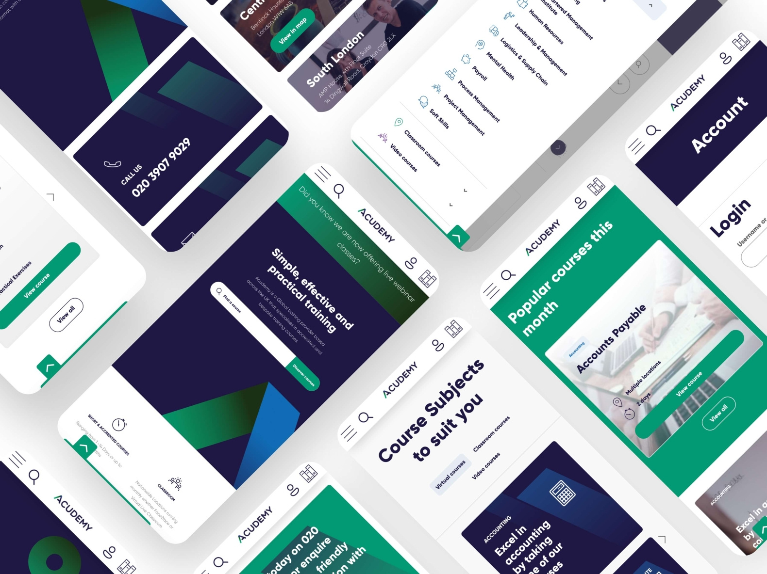 Course website - mobile responsive modules by ˗ˏˋ Hettie ˎˊ˗ on Dribbble