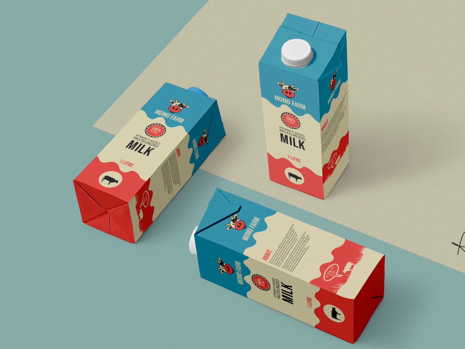 356 milk packing mockup by Wajeeha Syeda on Dribbble