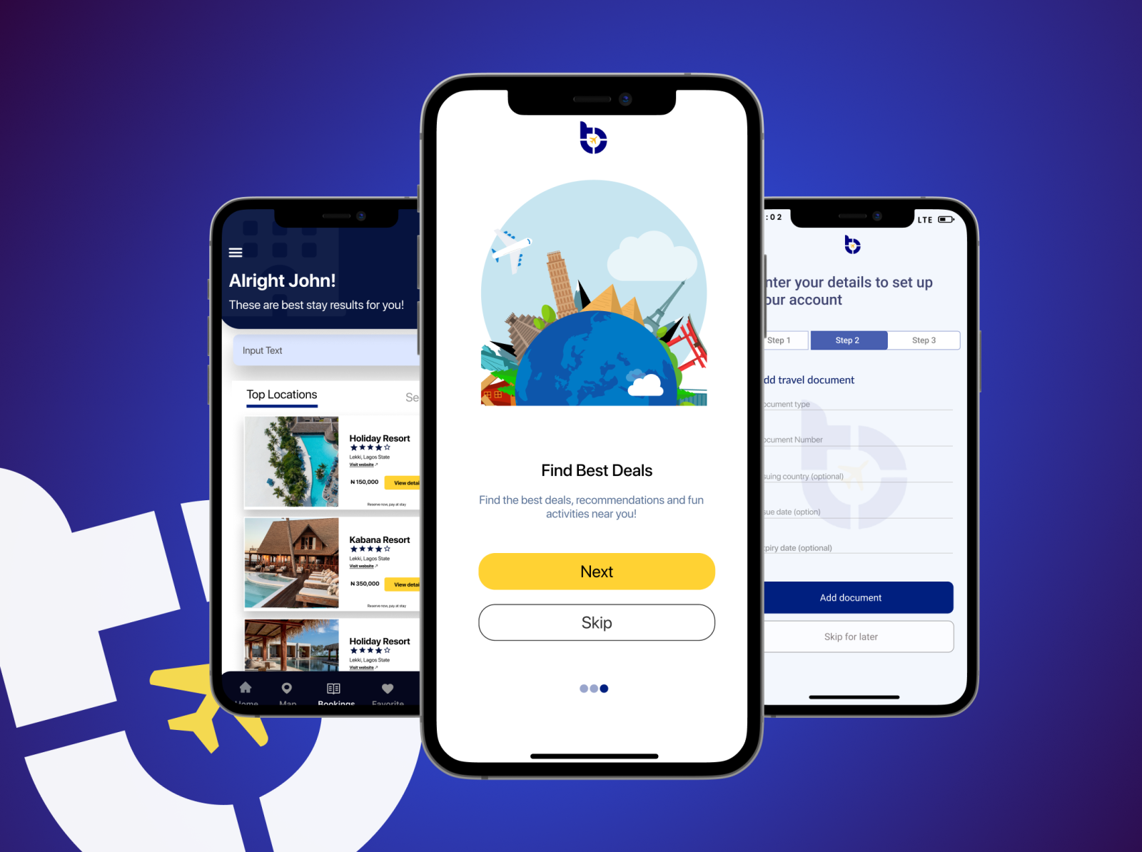 Travel beta app redesign by Aina olatunde on Dribbble