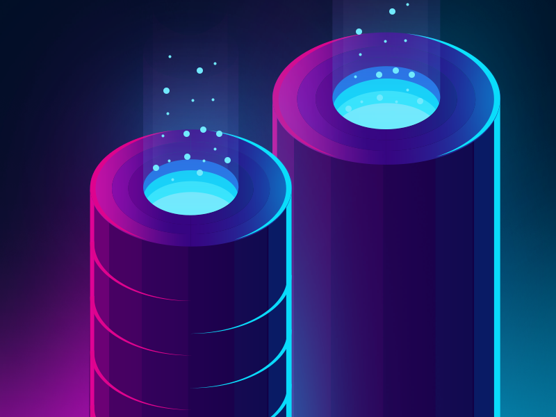 Daily challenge illustration 2/100 ( isometric tubes ) by Walid Beno on ...