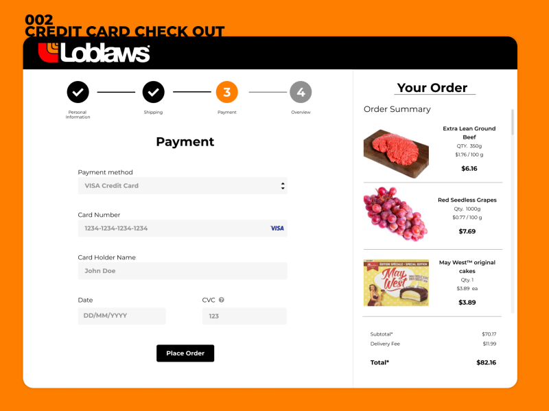 002credit card check out by Yifei Li on Dribbble