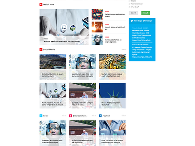 Newedge - Responsive Joomla Magazine News Template by JoomShaper on Dribbble