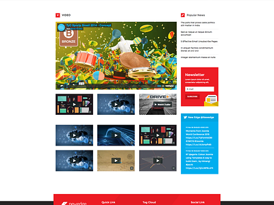 Newedge - Responsive Joomla Magazine News Template by JoomShaper on Dribbble