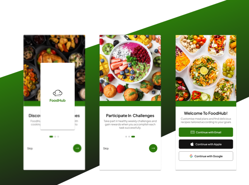 FoodHub UI by Oluwasegun Fakehinde on Dribbble