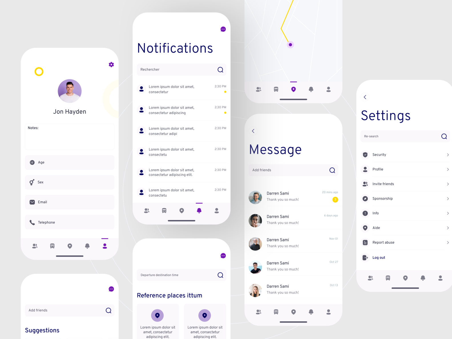 Location Tracking App by Tajul Islam on Dribbble