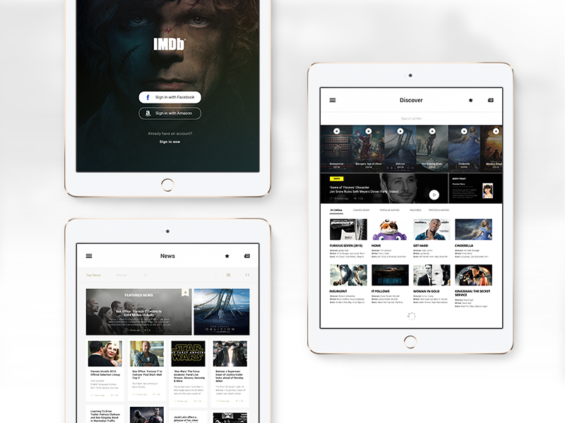 IMDb Mobile App Redesign by Fatih Ocak on Dribbble