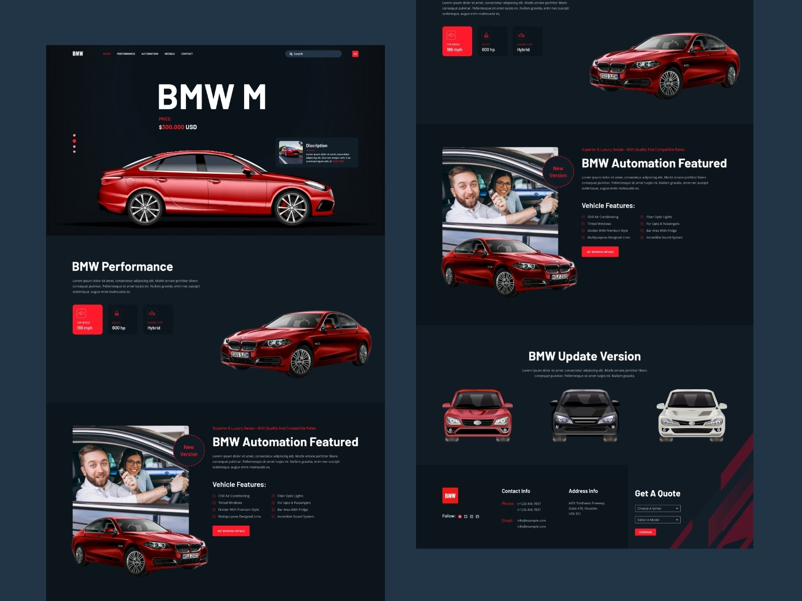 Car Landing Page by Nurunnabi on Dribbble