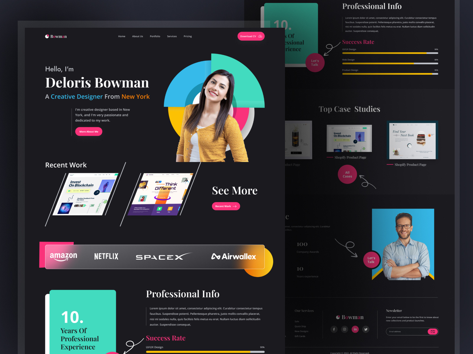 Personal Portfolio Website by Nurunnabi on Dribbble