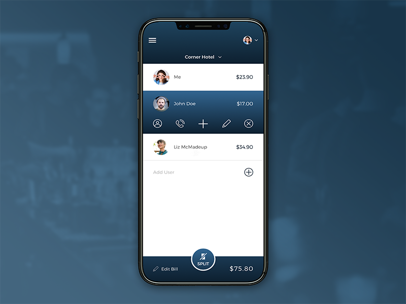 Split Bill App Concept by Zach Dyson on Dribbble