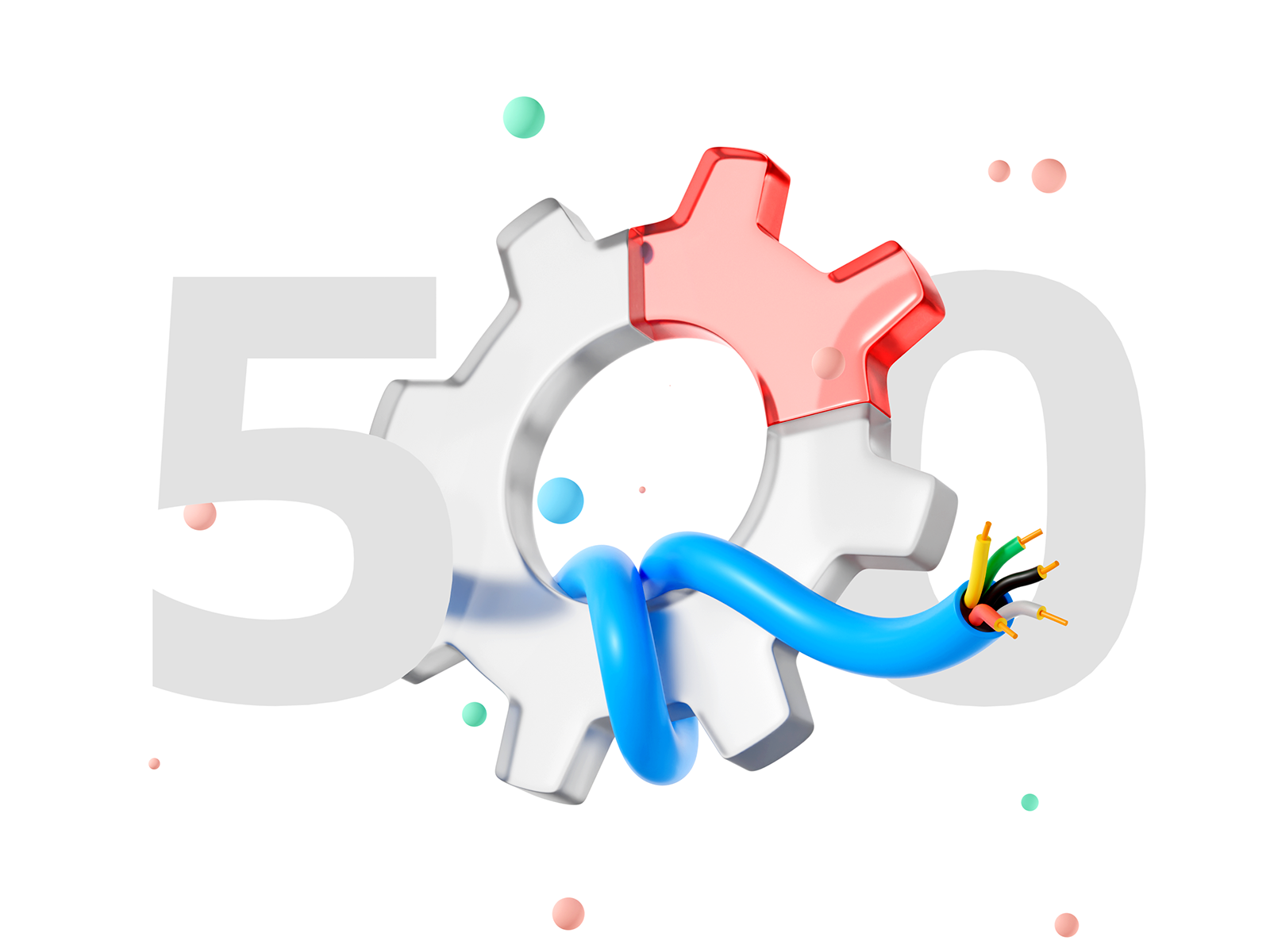Error 500 by Max Tkachenko on Dribbble
