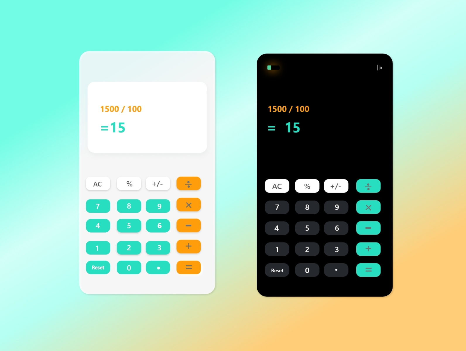 Calculator by Mohamed Adam on Dribbble