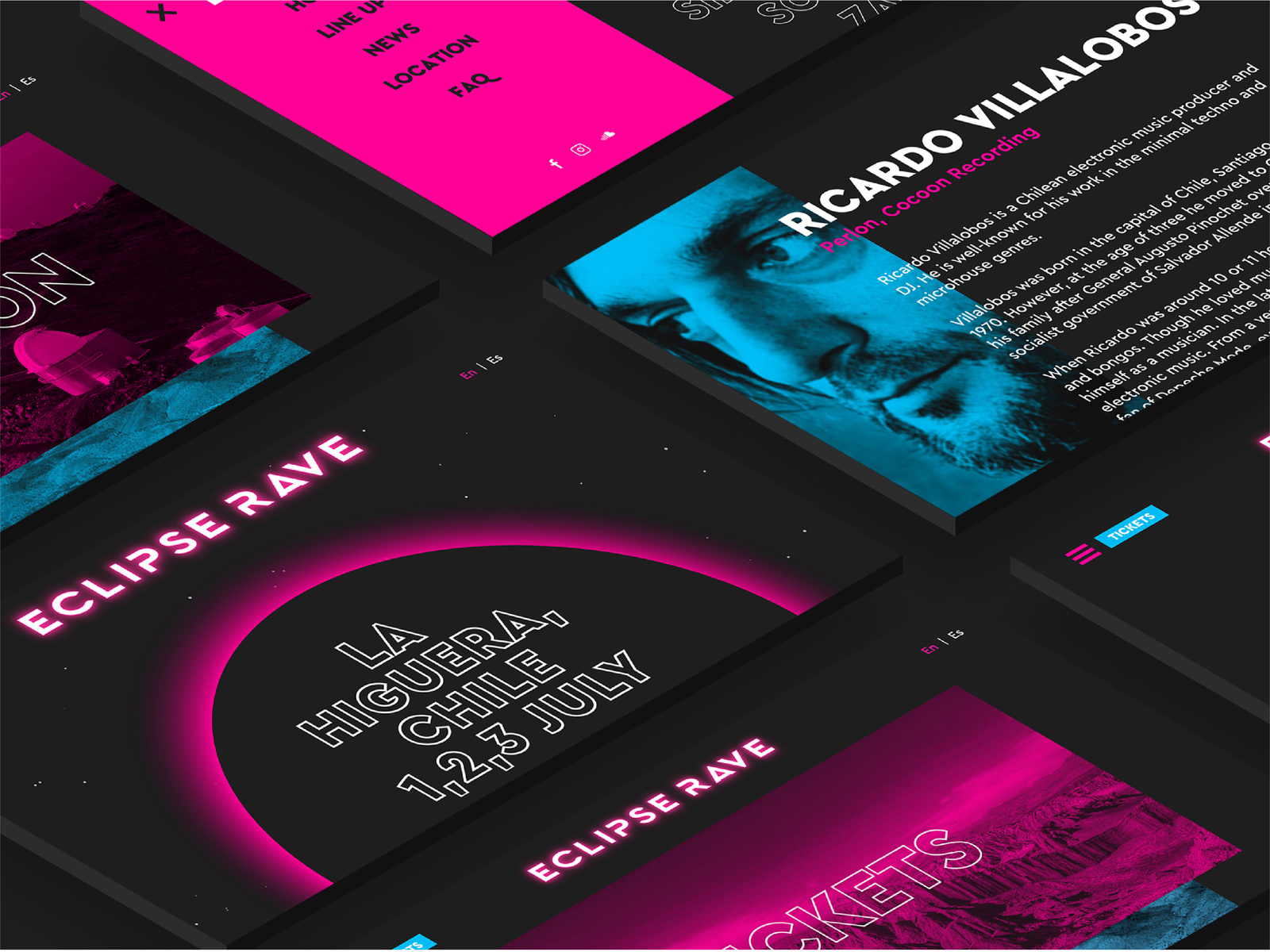 Sneak peek of the new website for Eclipse Rave by Yuri Segalerba on ...