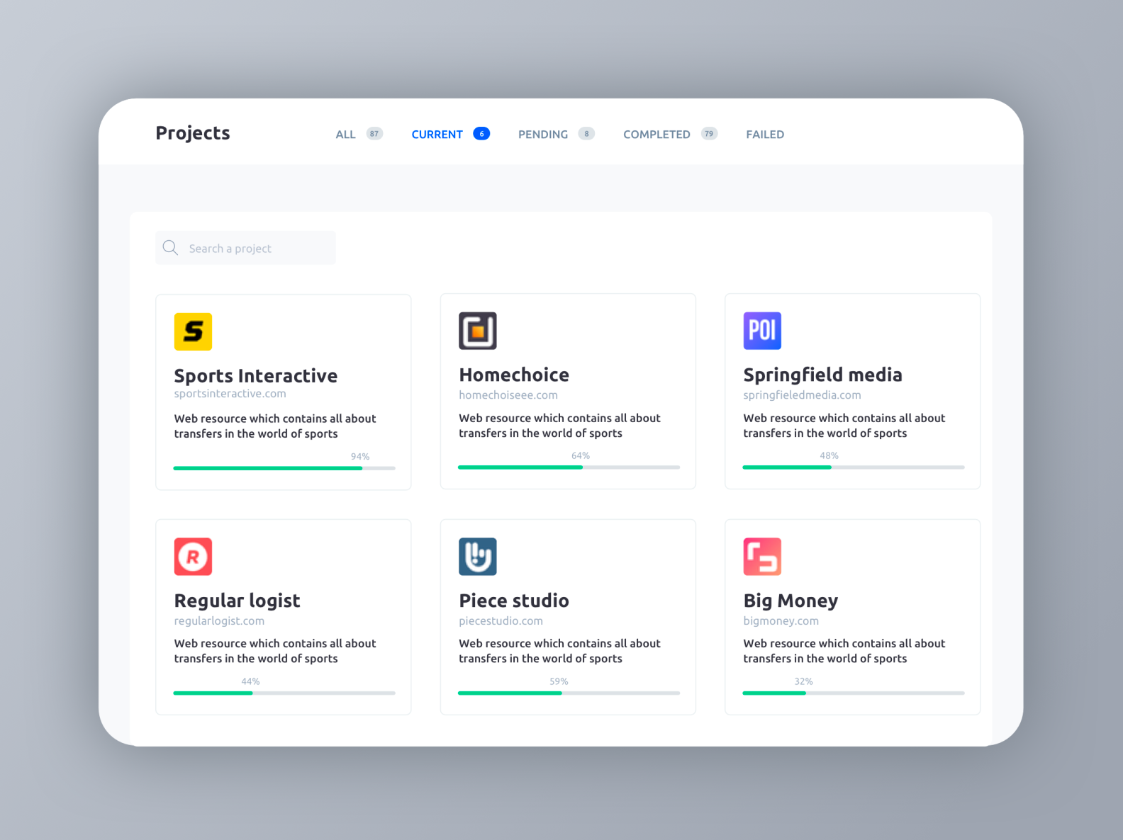 Project Management by Diana Ponizova on Dribbble