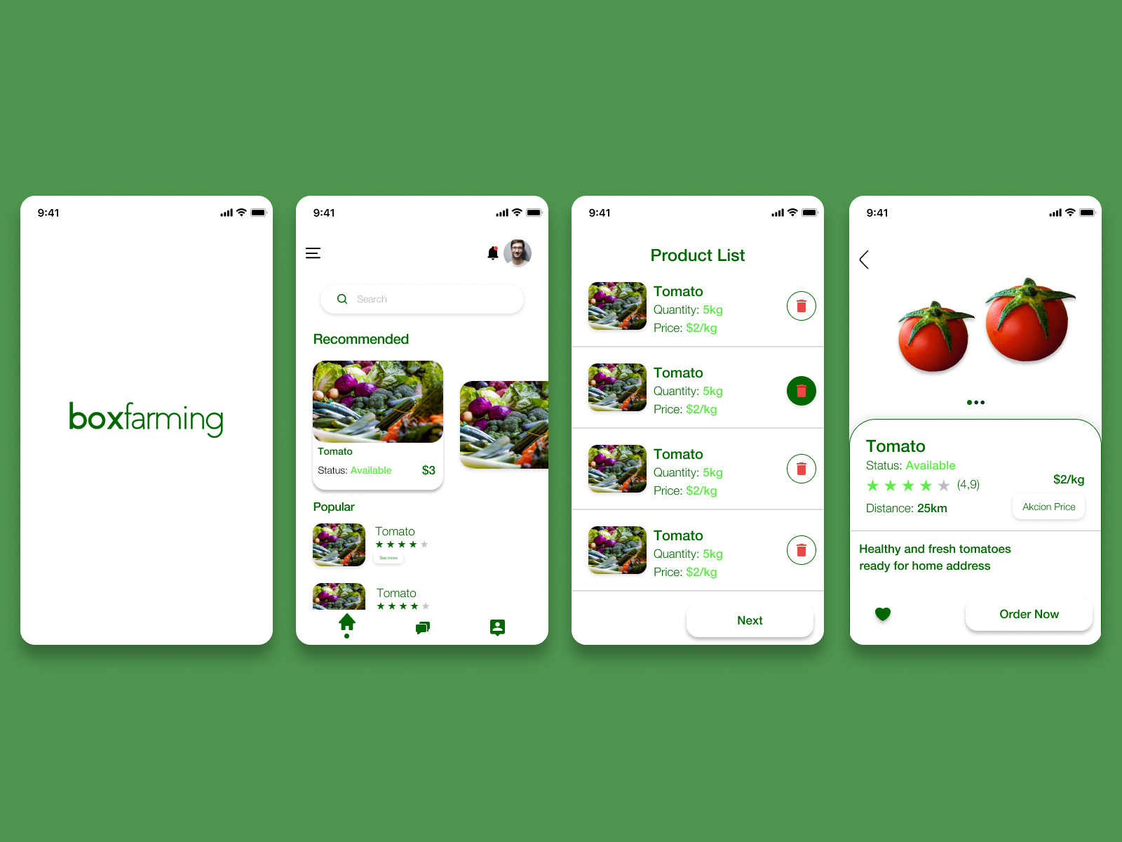 BoxFarming - App Design by Bosko on Dribbble