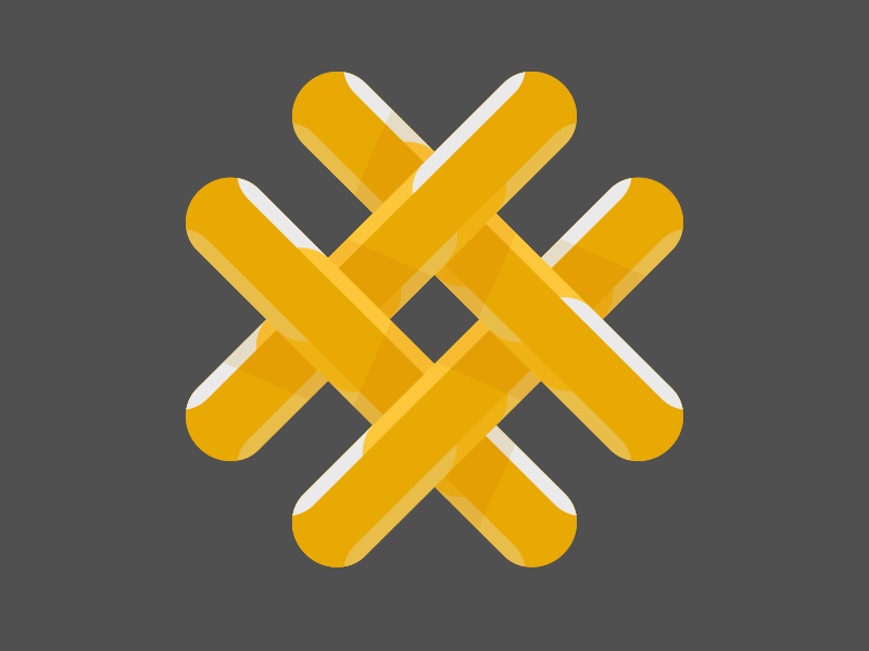 Golden hashtag by Andreas Brixen on Dribbble