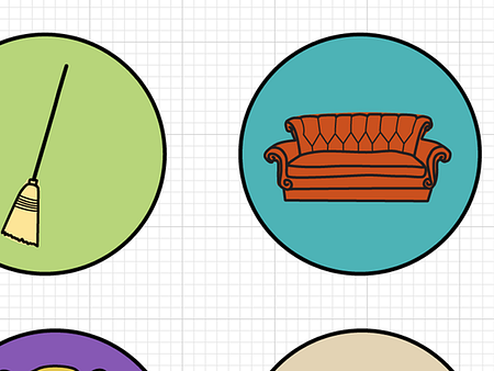 Friends Show Icons by Suzanne Elizondo on Dribbble