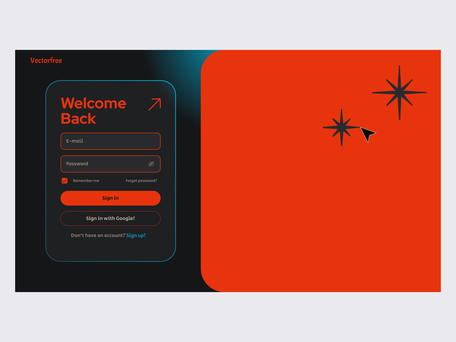 UI 01 Sign-in page by Zwe Htet Aung on Dribbble