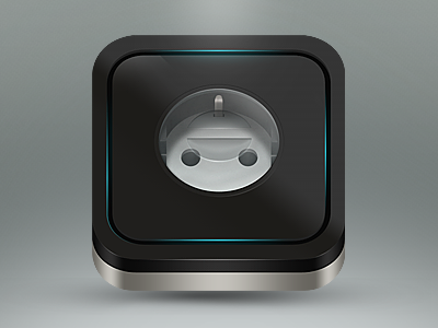 Power Socket / iPhone Icon by Devtech on Dribbble