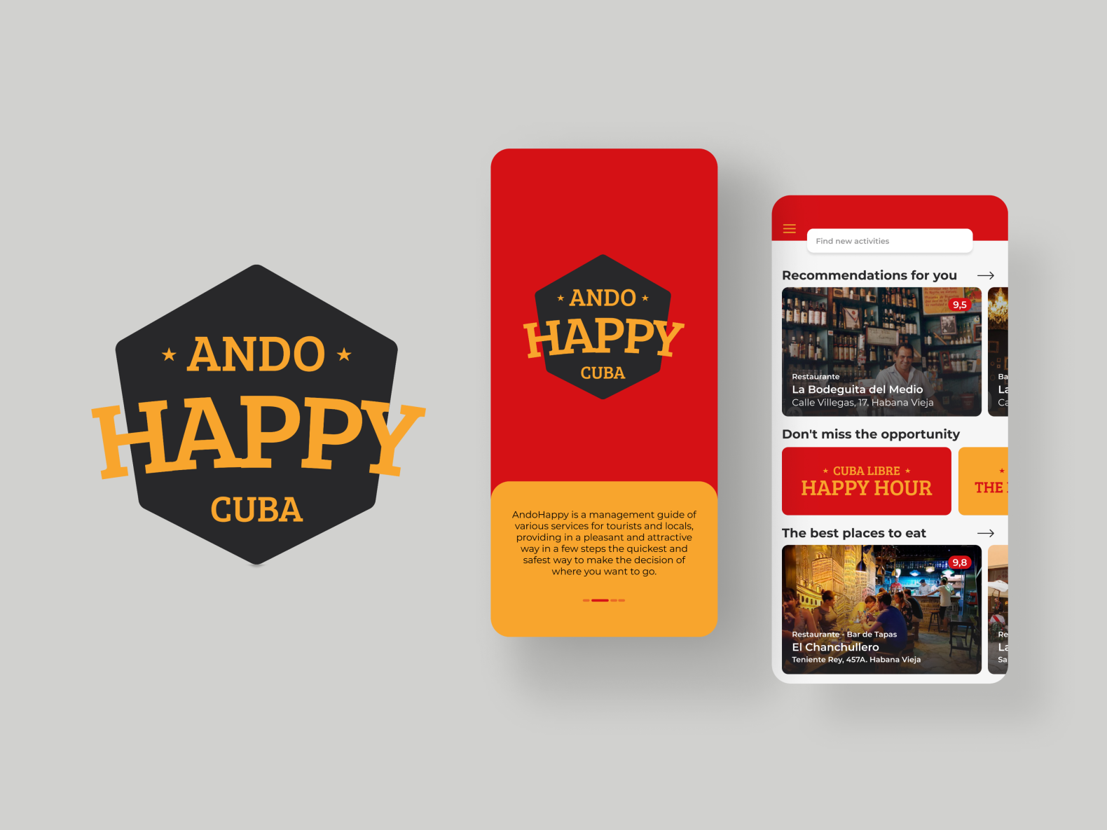 Ando Happy • Cuba Updating App by Dacher Ponce on Dribbble
