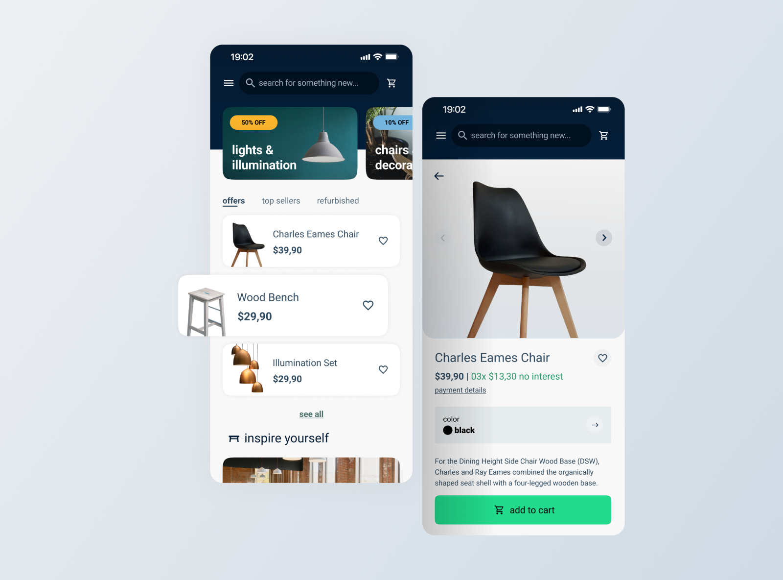 Furniture App by Gui Ranieri on Dribbble