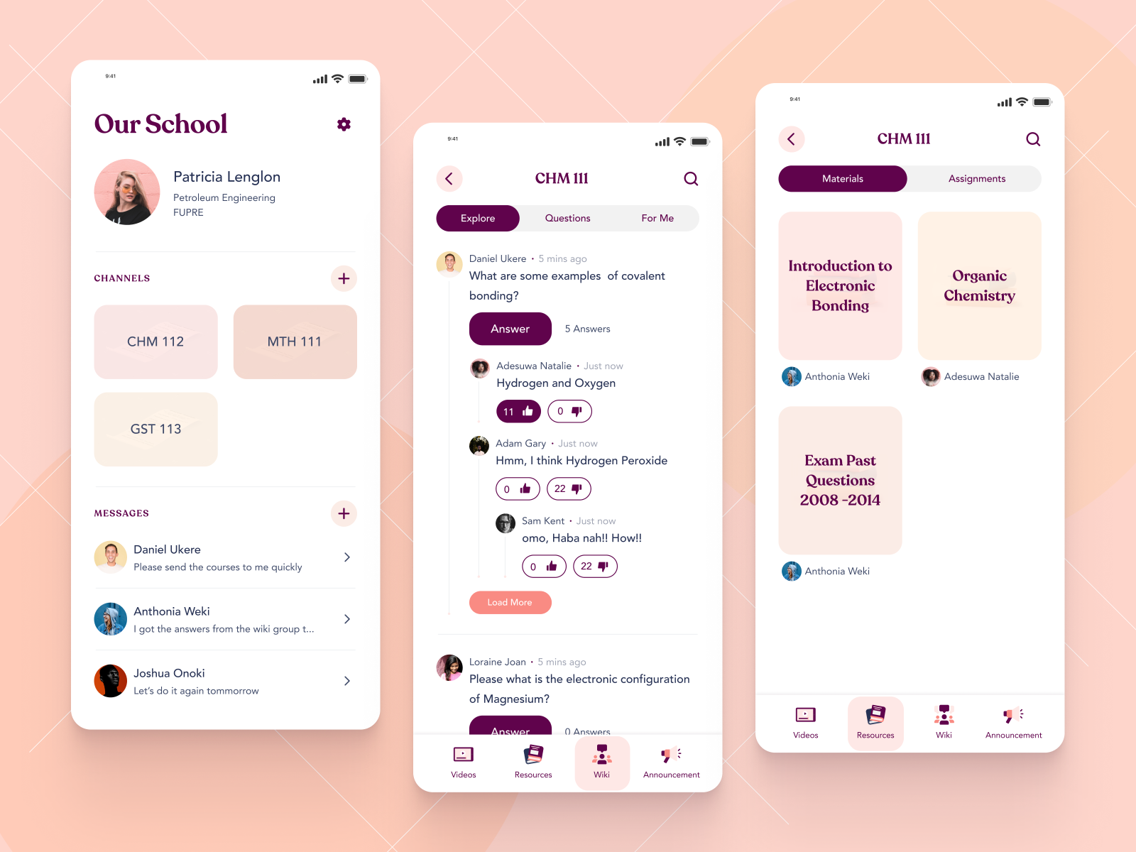 Our School App by LeJourn on Dribbble