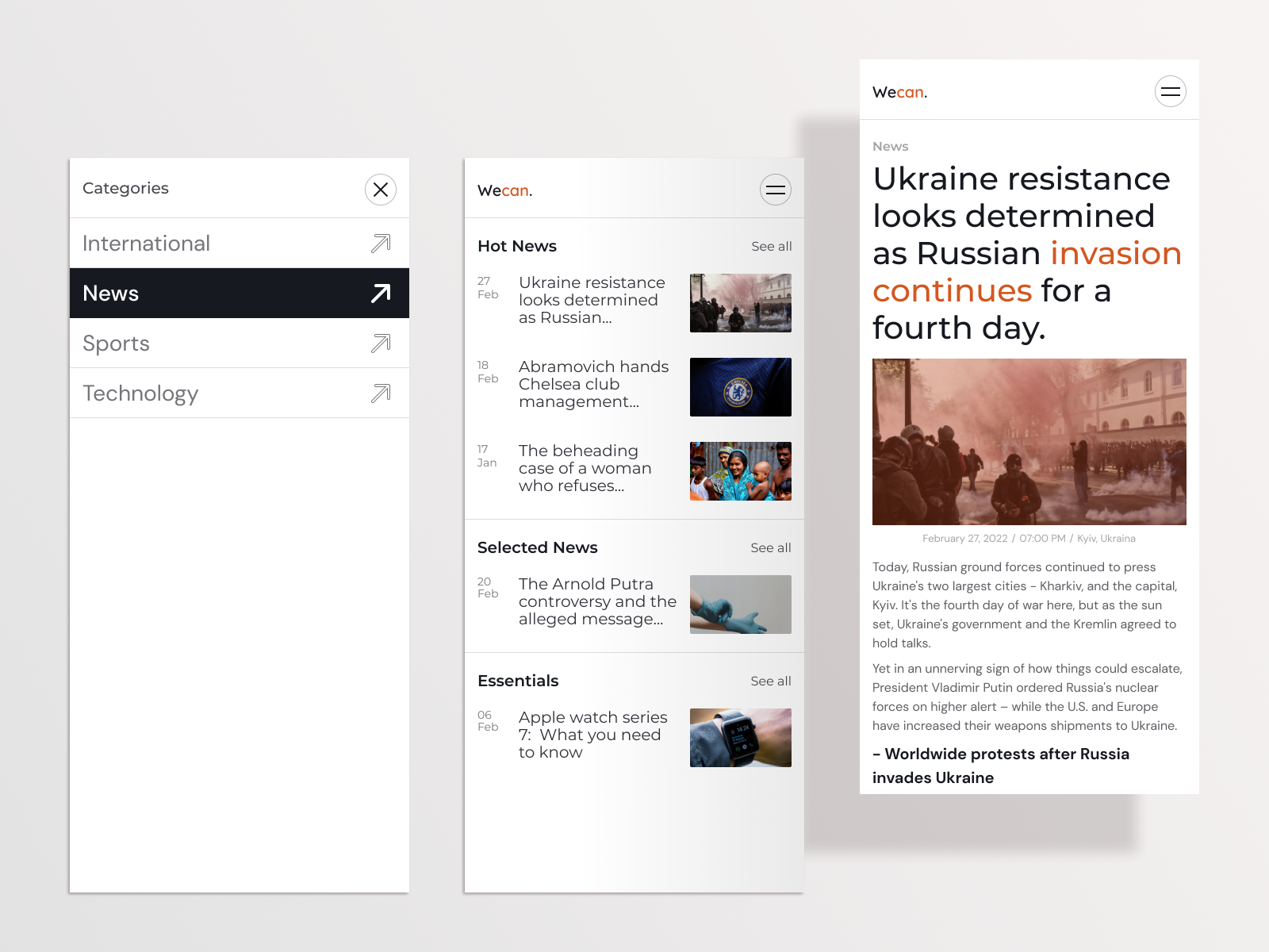 Wecan - Mobile App by Aidil Arif Budiman on Dribbble