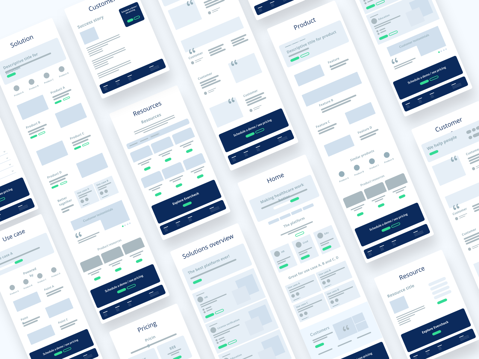 Mini wireframes by Alex Lauderdale on Dribbble