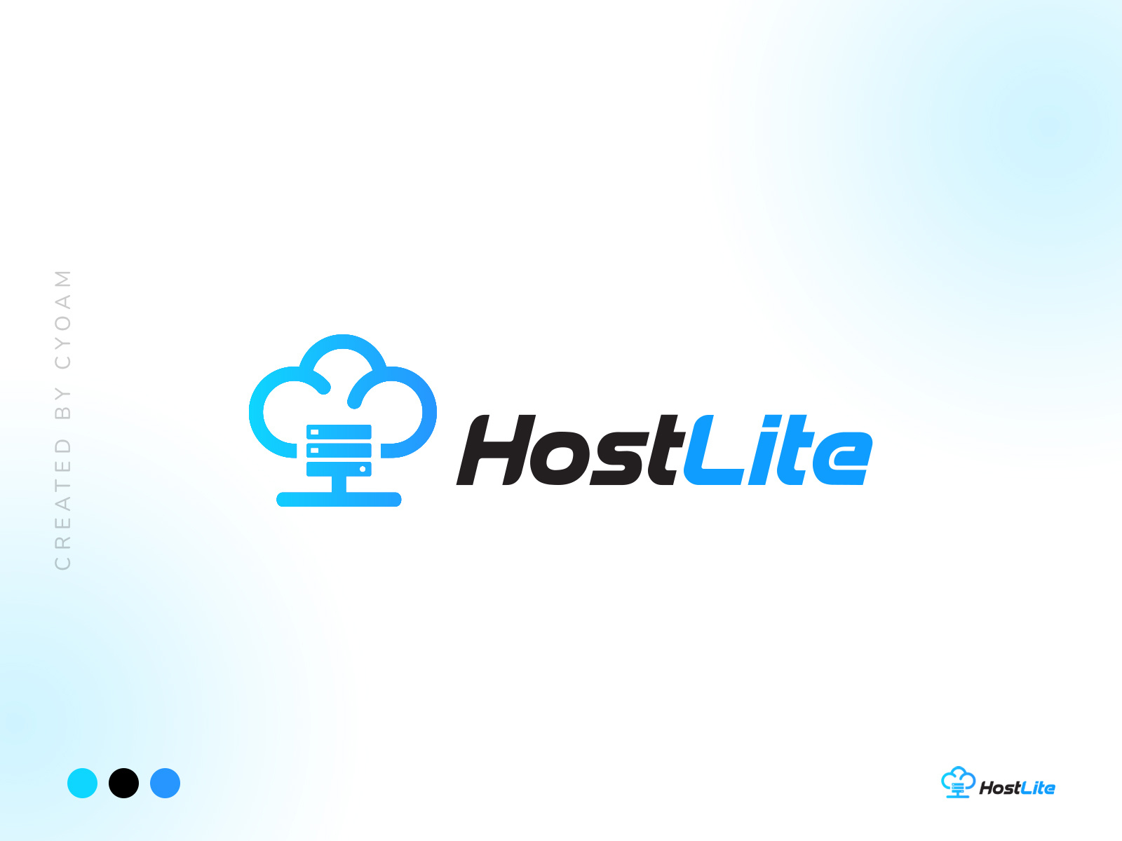 Hosting Logo Design | HostLite by Cyoam Design on Dribbble