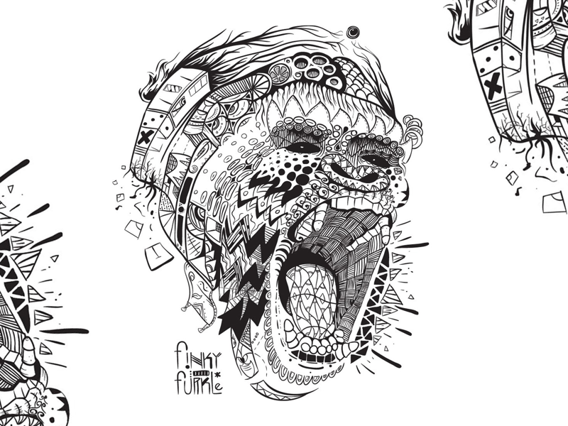 Gorilla radio by Finky_furkle on Dribbble