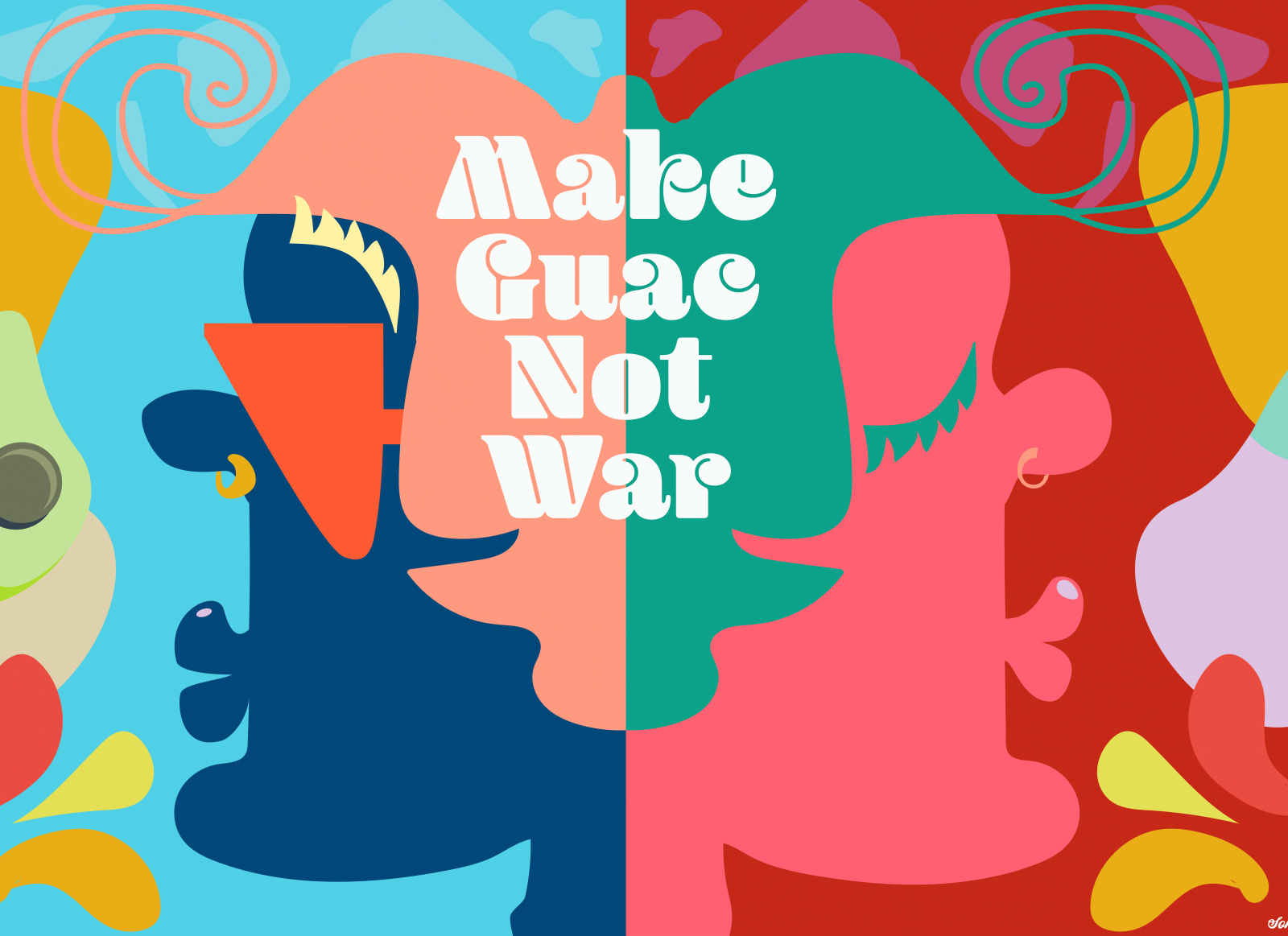 Make Guac, Not War by Somer Loen on Dribbble