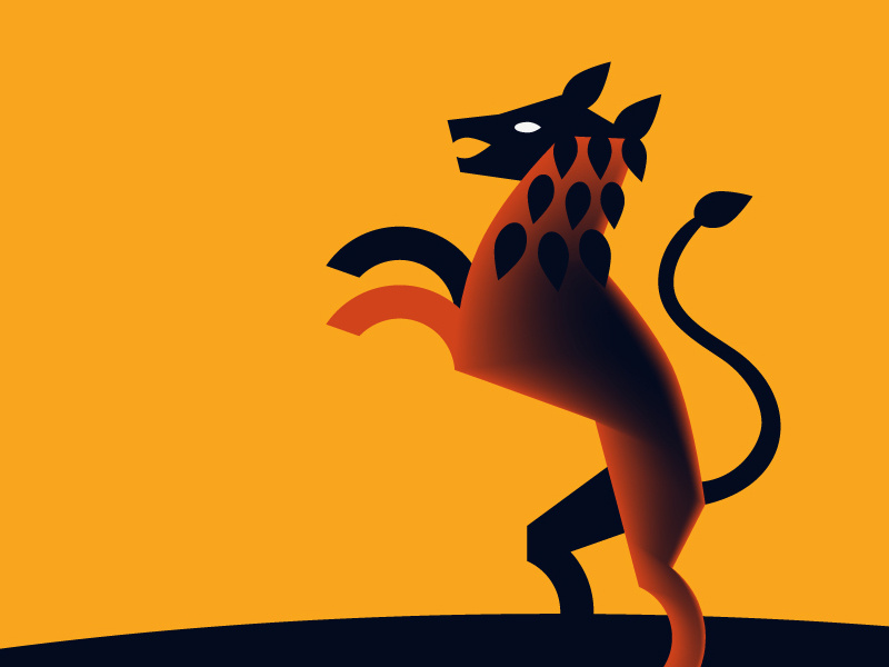 Hyena Emblem by Travis Yunis on Dribbble