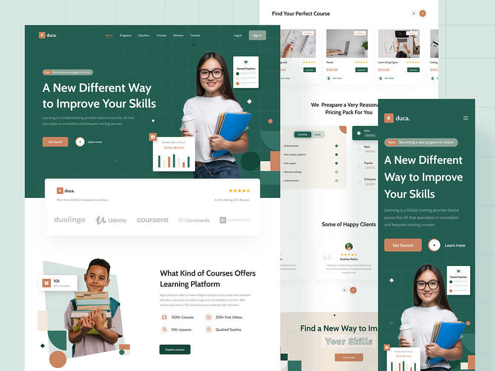 Browse thousands of Elearning images for design inspiration | Dribbble