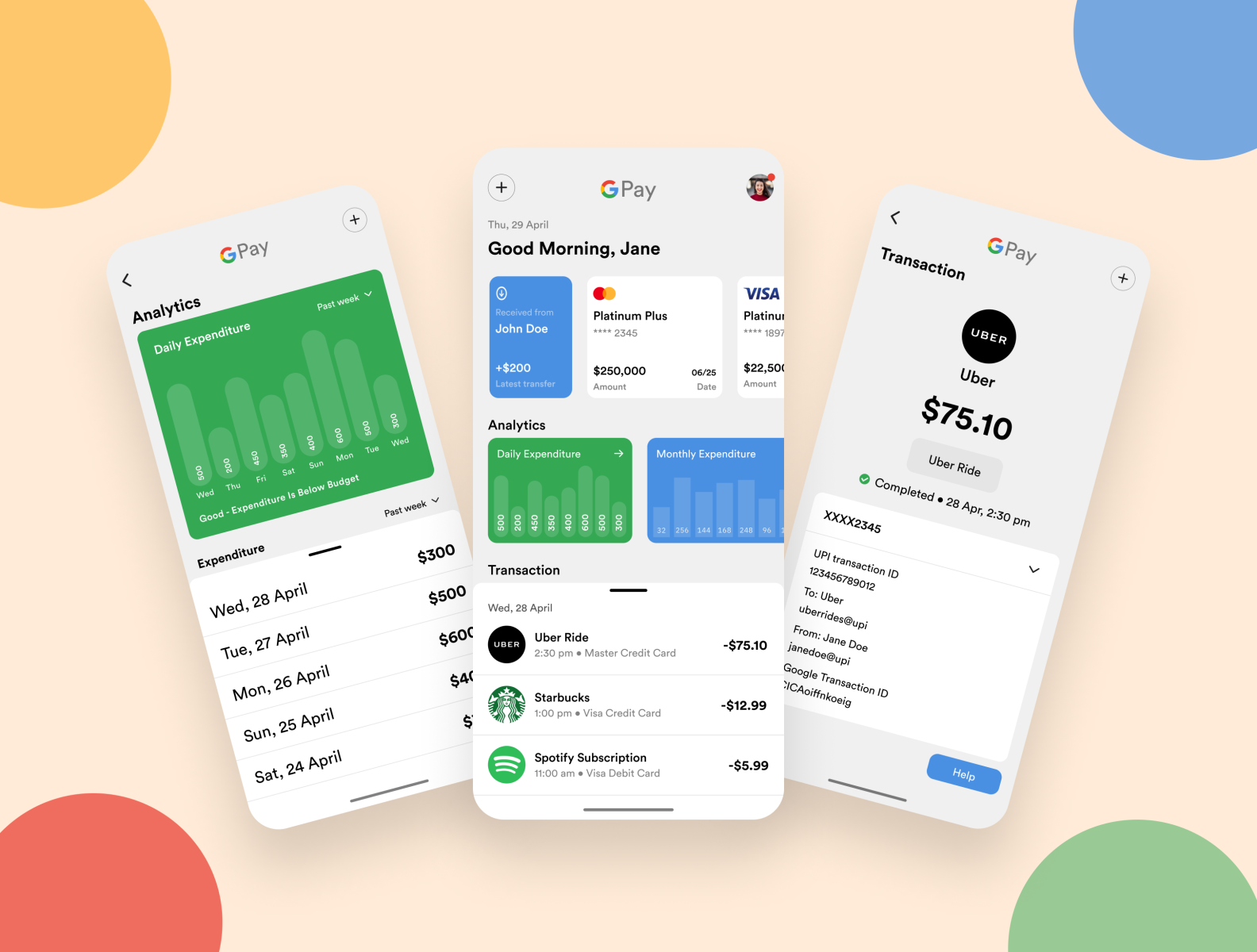 Google Pay App Redesign by Adarsh S on Dribbble