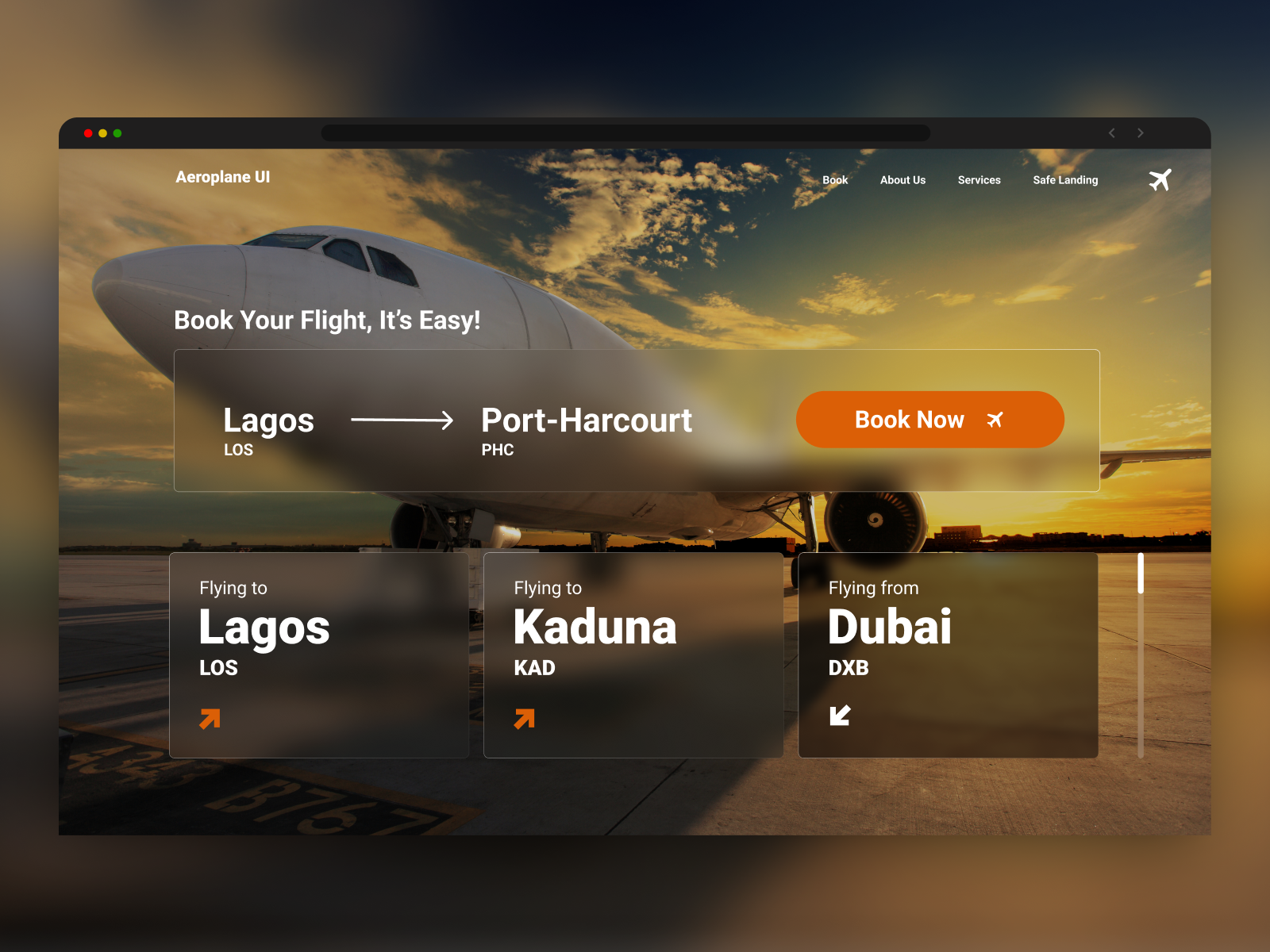 Airport UI Design by Uche Alex on Dribbble