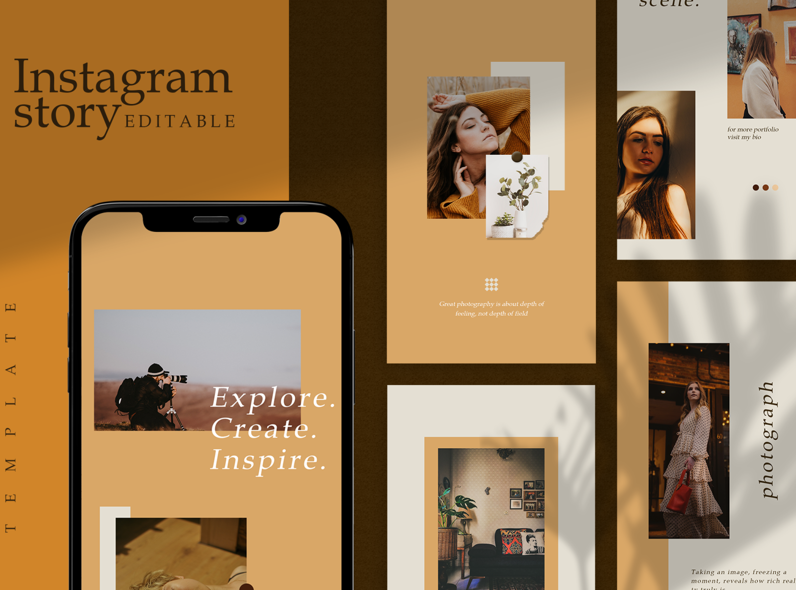Instagram Story Template by Hardworst Studio on Dribbble