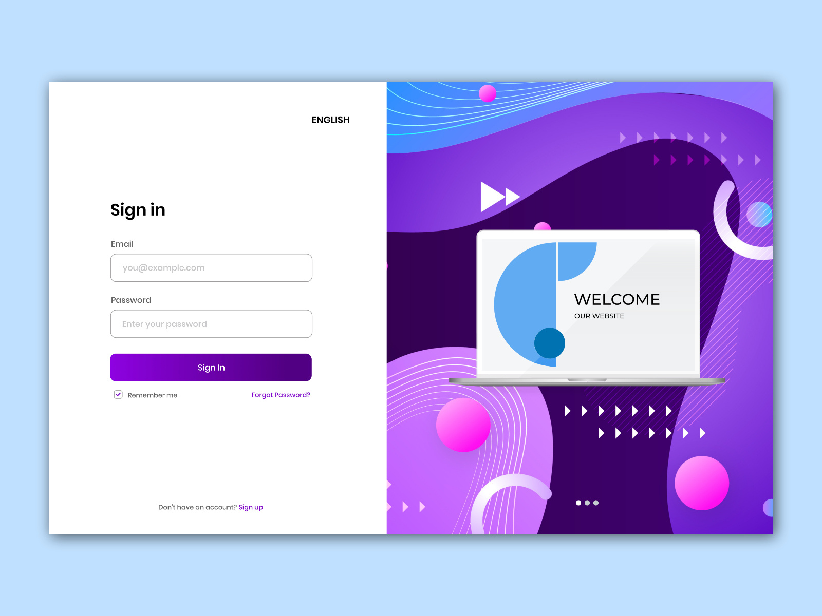 Dribbble - Login_page_drebbble_shot.jpg by Jasper Larsen