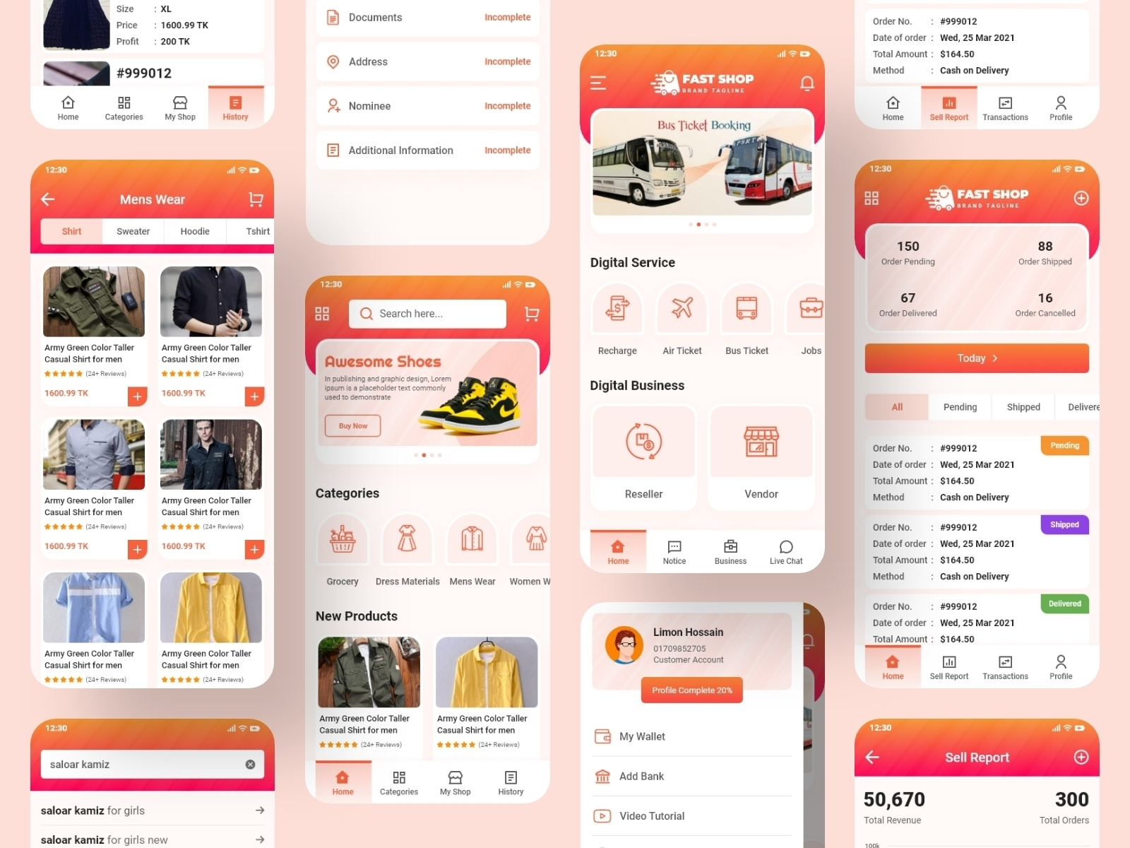Reseller Shopping App UI/UX by Softnextit on Dribbble
