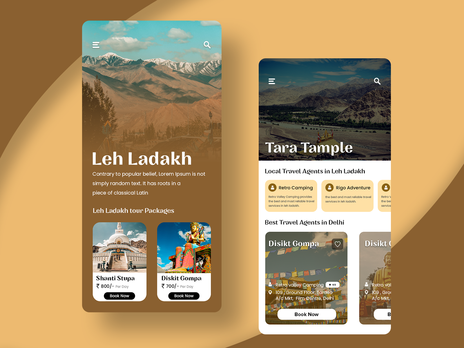 Travel App Ui by Naman Shukla on Dribbble