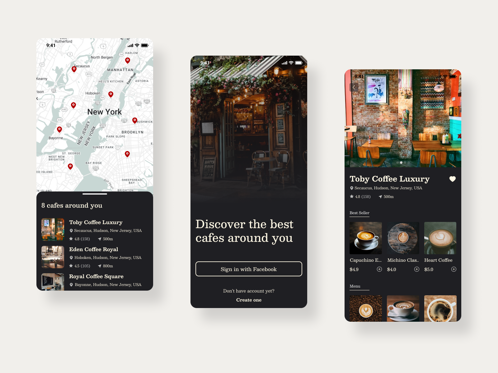 Coffee App Design by Dung Tan Nguyen on Dribbble