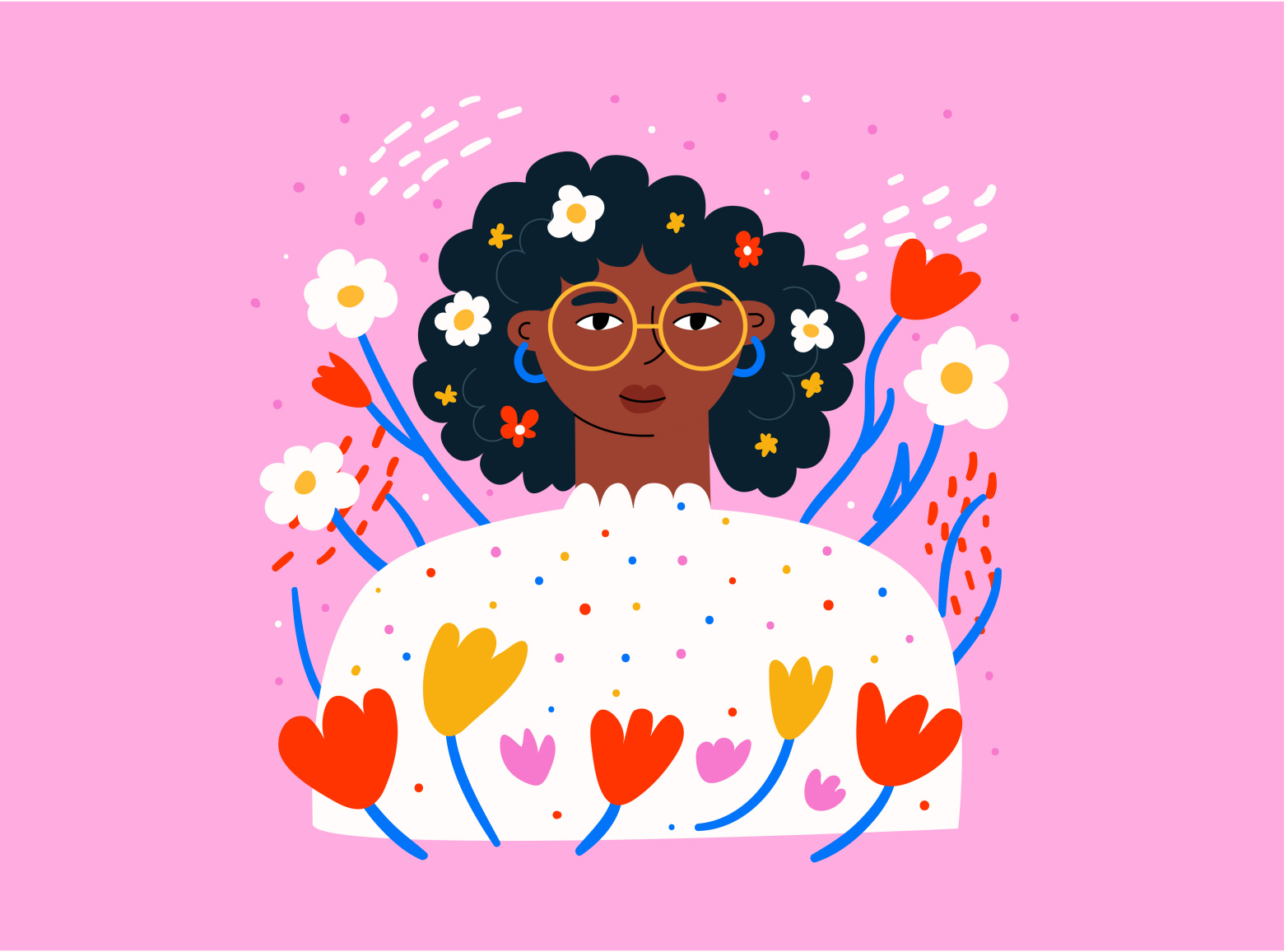 Spring Girl by Elizabeth Bochkova on Dribbble