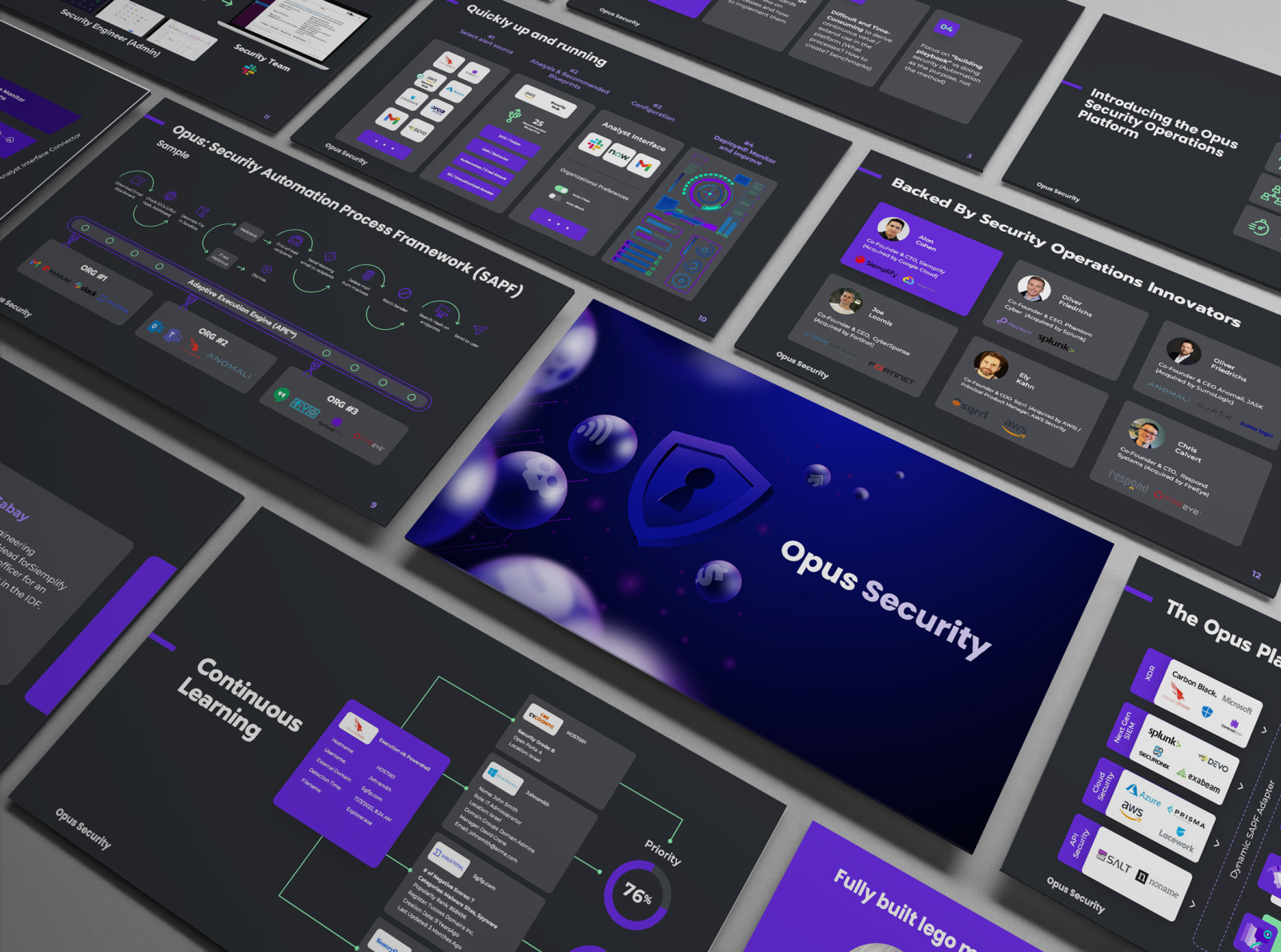 Opus Security Pitch Deck by Dmitry on Dribbble